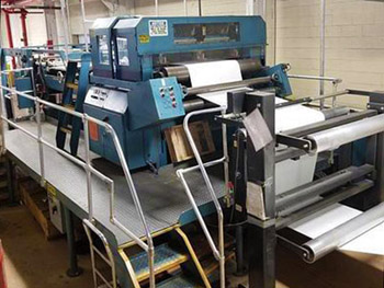 49" Maxson MSL Sheeter with Single Unwind Roll Stand; Max Speed 1000 ...