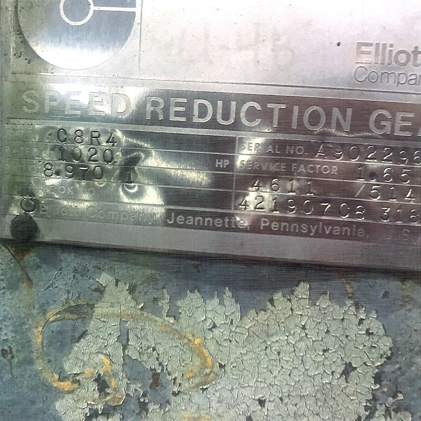 Elliott Model C8R4 Gear Reducer for Sale. Industrial Exchange