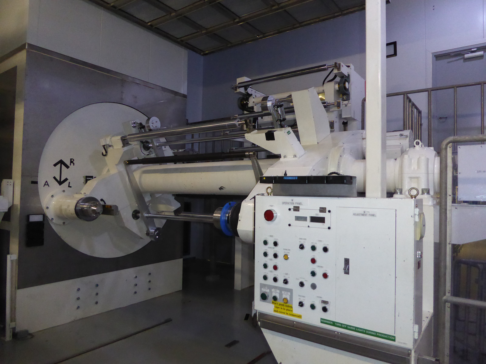 60" x 60" Diameter Turret Unwind and Winder. Industrial Exchange