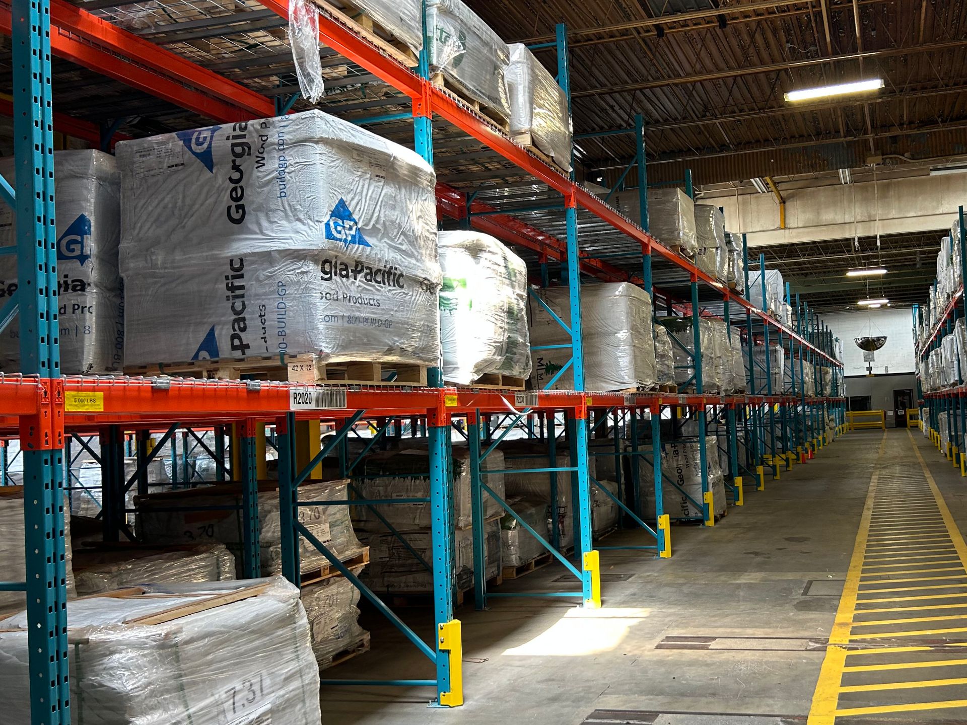 8' w x 12' t x 42" Uline Warehouse Pallet Racking. Industrial Exchange